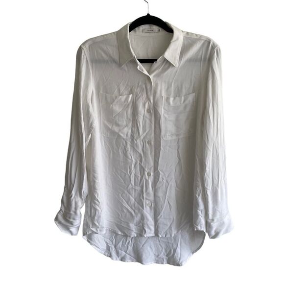 Aritzia | Tops | Aritzia Talula Button Front Long Sleeve Shirtblouse ...